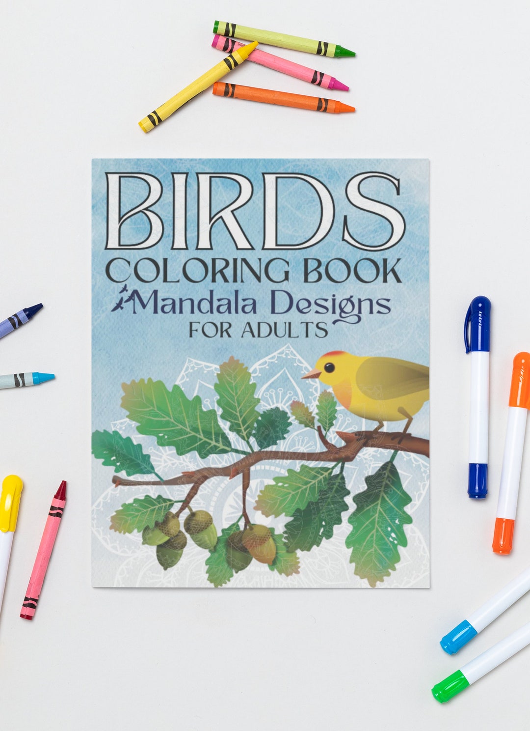 Brilliant Birds Coloring Book: Relaxing and Stress-relieving Mandala ...