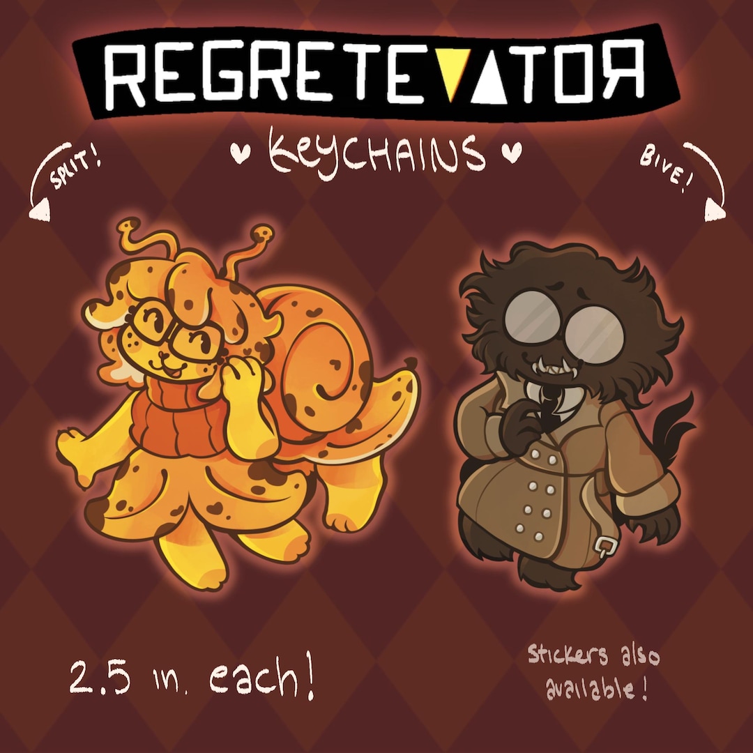REGRETEVATOR Split + Bive Keychains! [RESTOCK] - Etsy