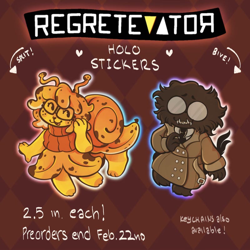 Regretevator Stickers - Etsy