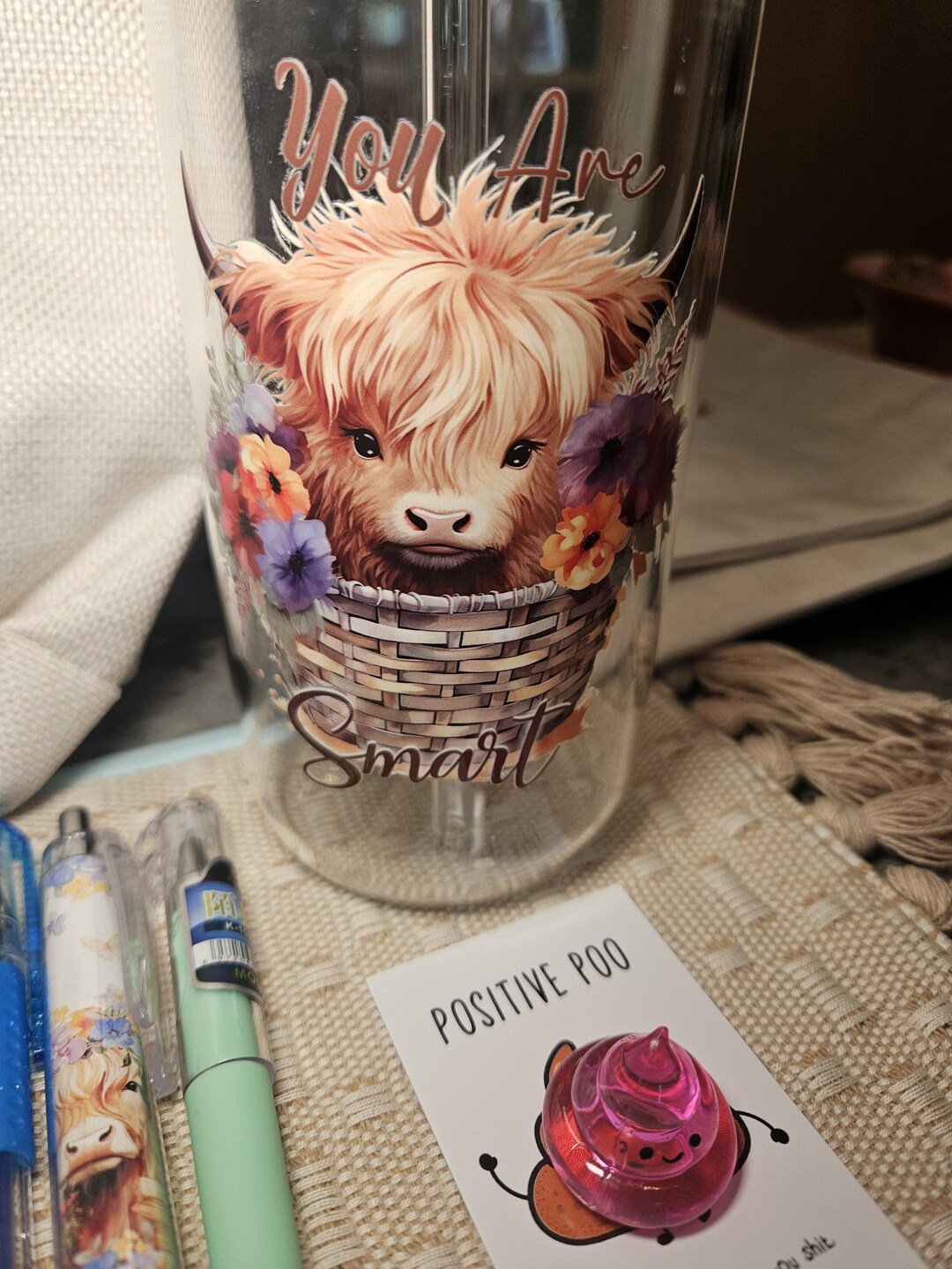 Positive Affirmation Highland Cow Bundle. - Etsy