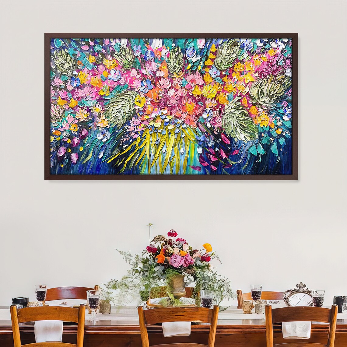 Samsung Frame TV Floral Art: Abstract Impressionist Bouquet (digital ...