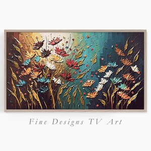 Samsung Frame TV Floral Art, Abstract Flower Beauty, Digital Download ...
