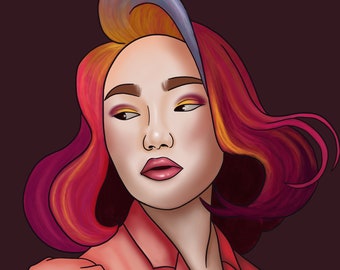 Custom Digital Portrait - Etsy