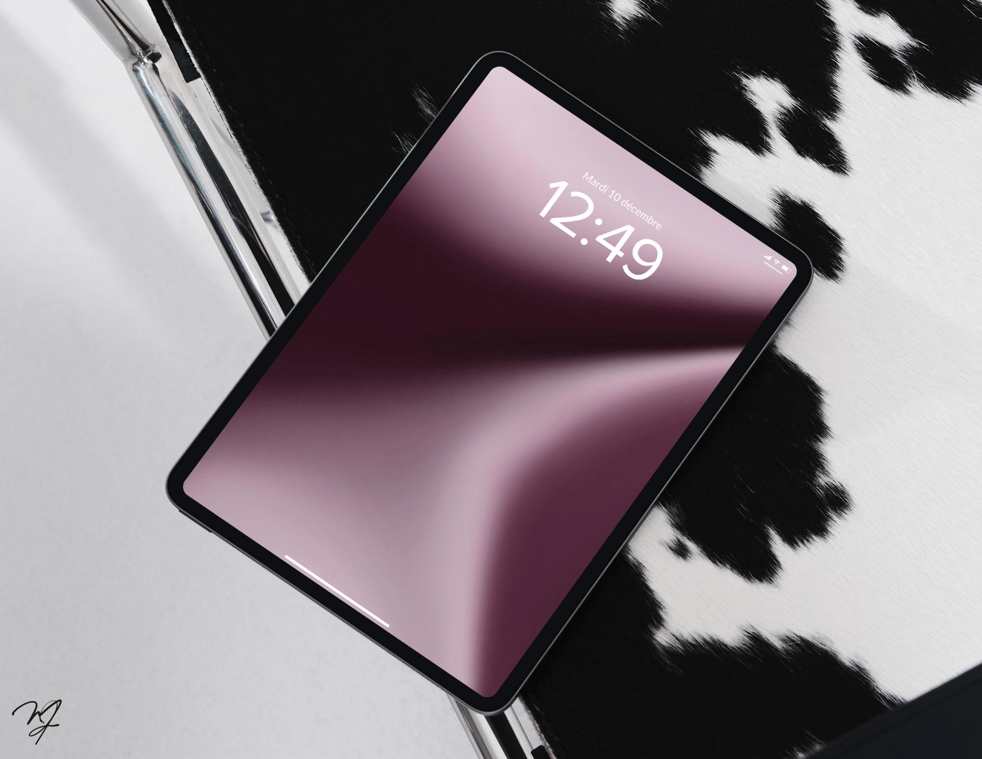 Purple Aura iPad Wallpaper Gradient Abstract Art Ios Wallpaper, iPad ...