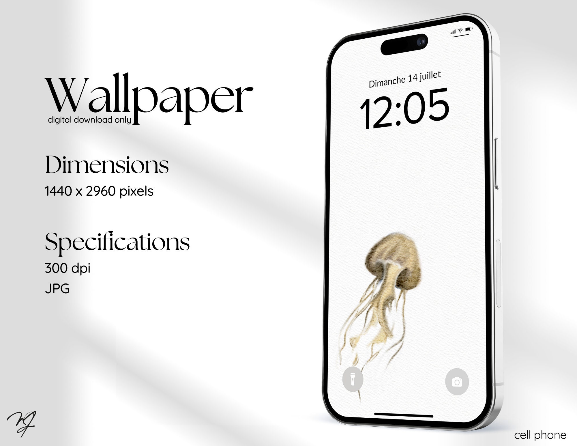 Under the Sea Art for Ios Wallpaper, Abstract Watercolor Ocean Animal ...