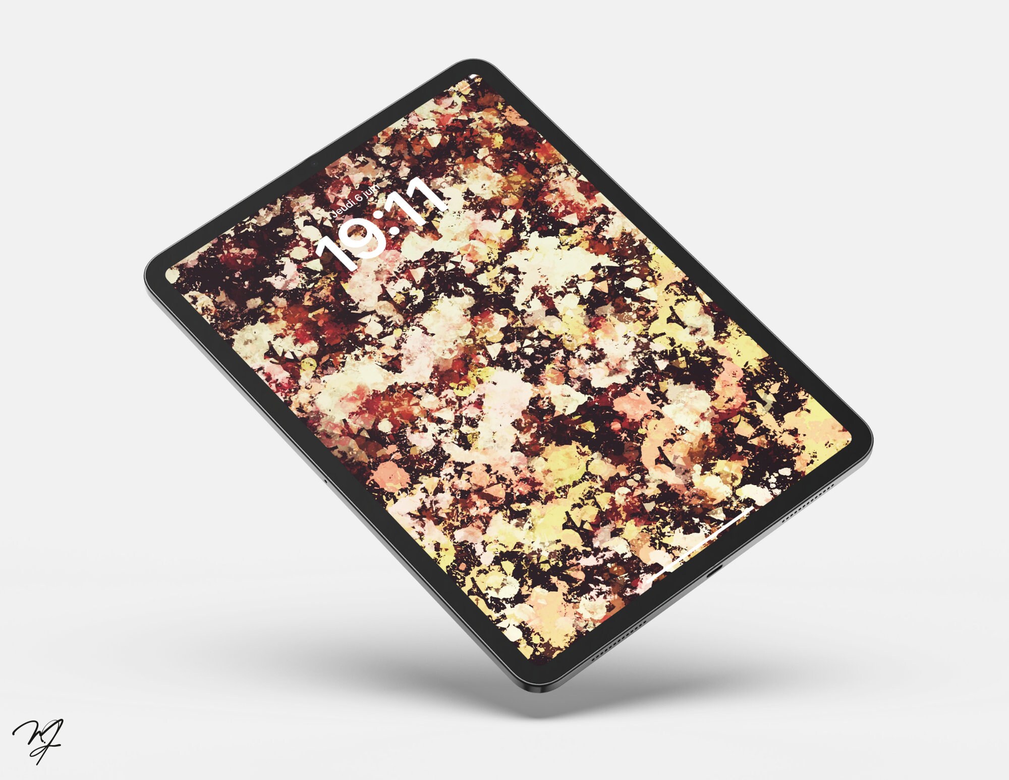 IPad Ios 17 Paint Splatter Home Screen, Digital Splash Background ...