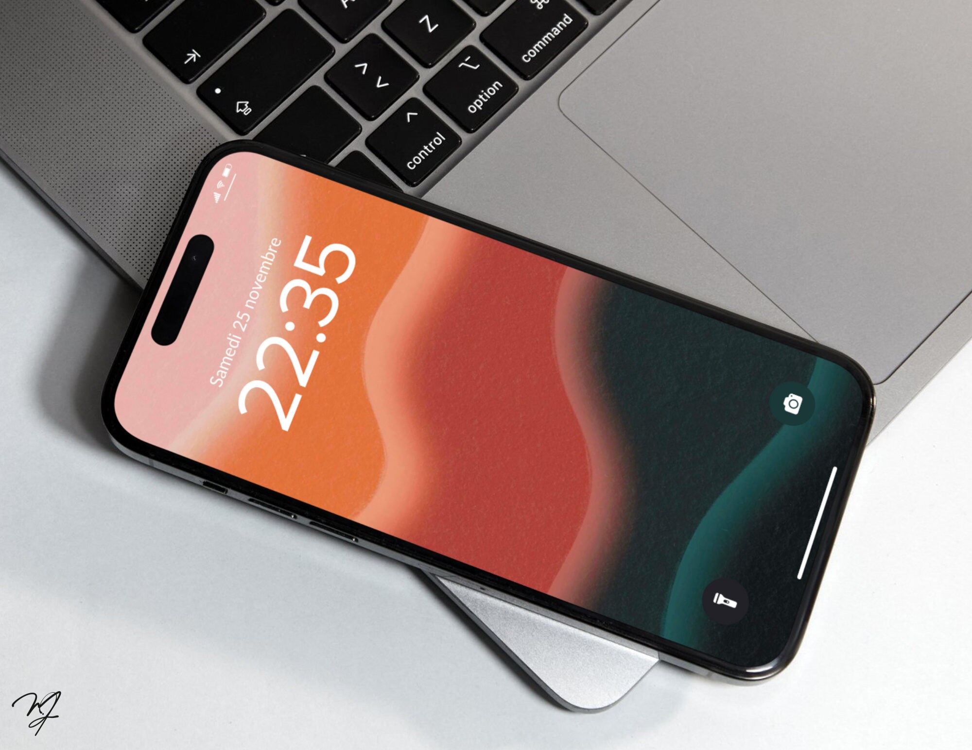 Dark Blue Gradient Wallpaper for iPhone Ios 16 Ios 17, Minimalist Waves ...