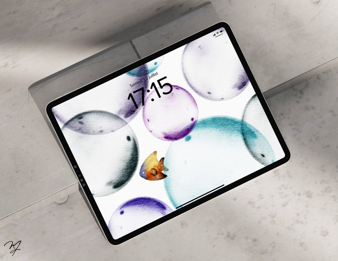 Underwater Bubbles iPad Ios Wallpaper, Colorful Abstract Background ...