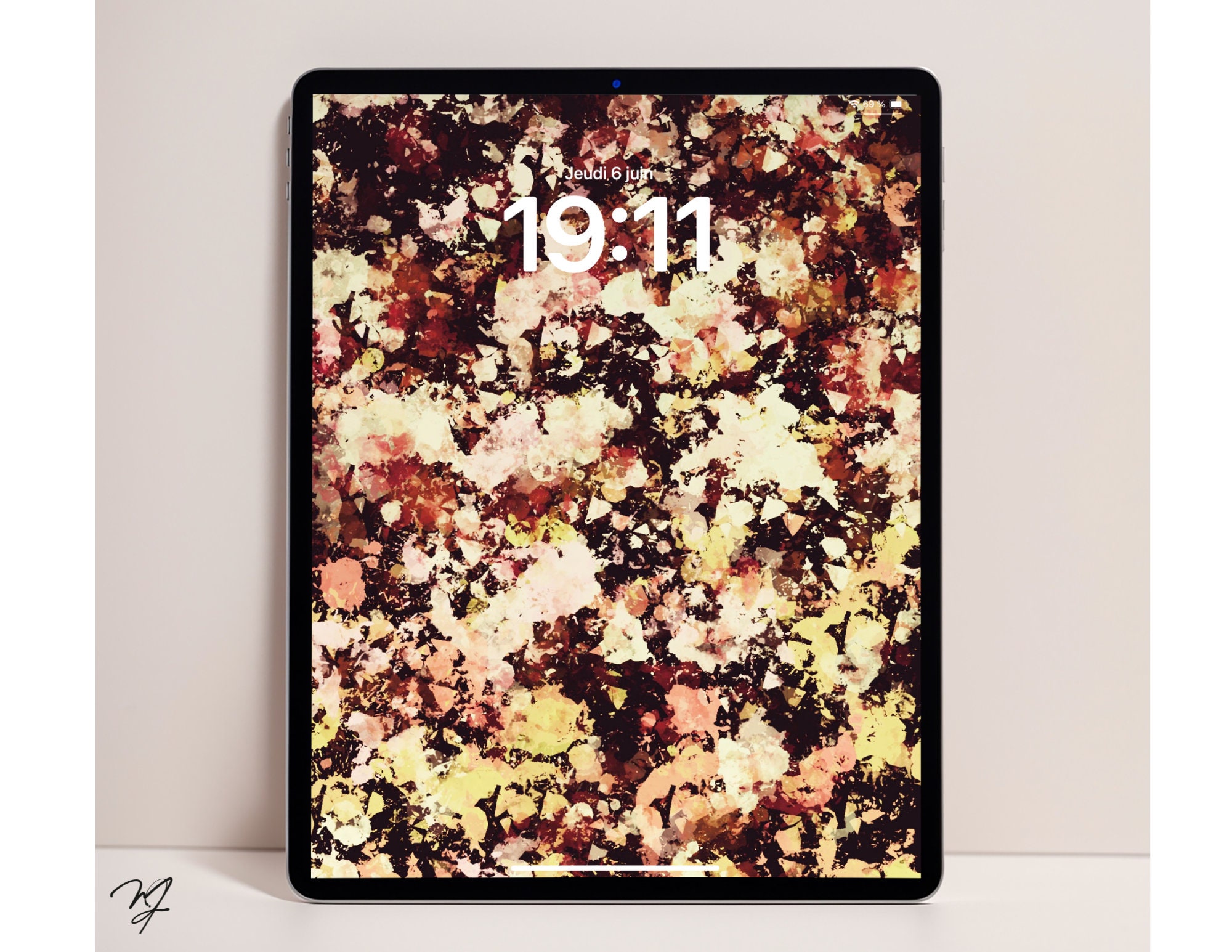 IPad Ios 17 Paint Splatter Home Screen, Digital Splash Background ...