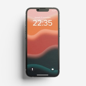 Dark Blue Gradient Wallpaper for iPhone Ios 16 Ios 17, Minimalist Waves ...