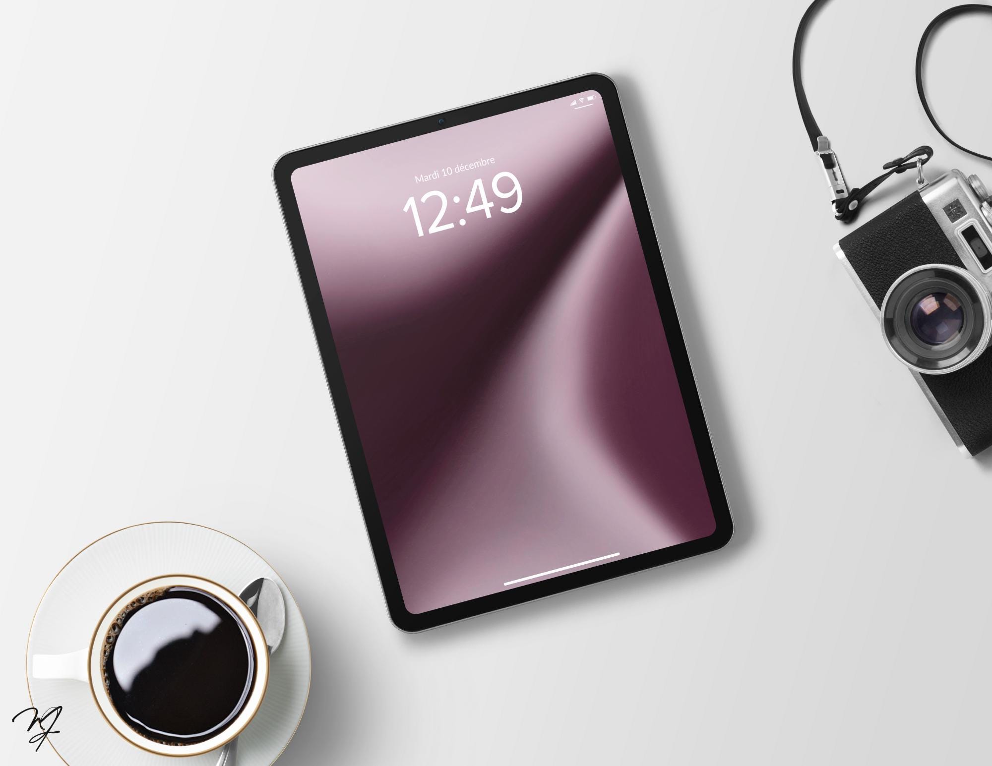 Purple Aura iPad Wallpaper Gradient Abstract Art Ios Wallpaper, iPad ...