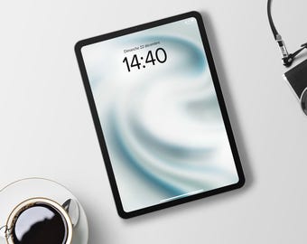 Blue Aura iPad Wallpaper - Etsy