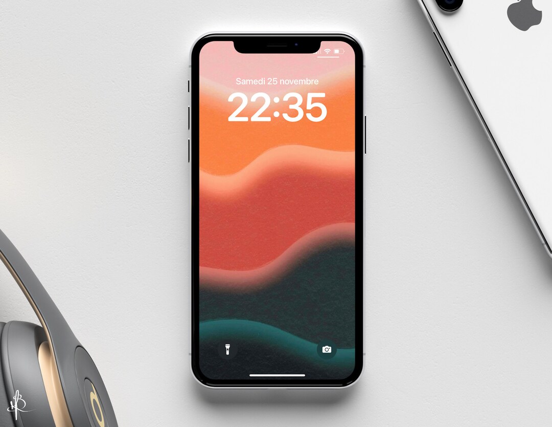 Dark Blue Gradient Wallpaper for iPhone Ios 16 Ios 17, Minimalist Waves ...