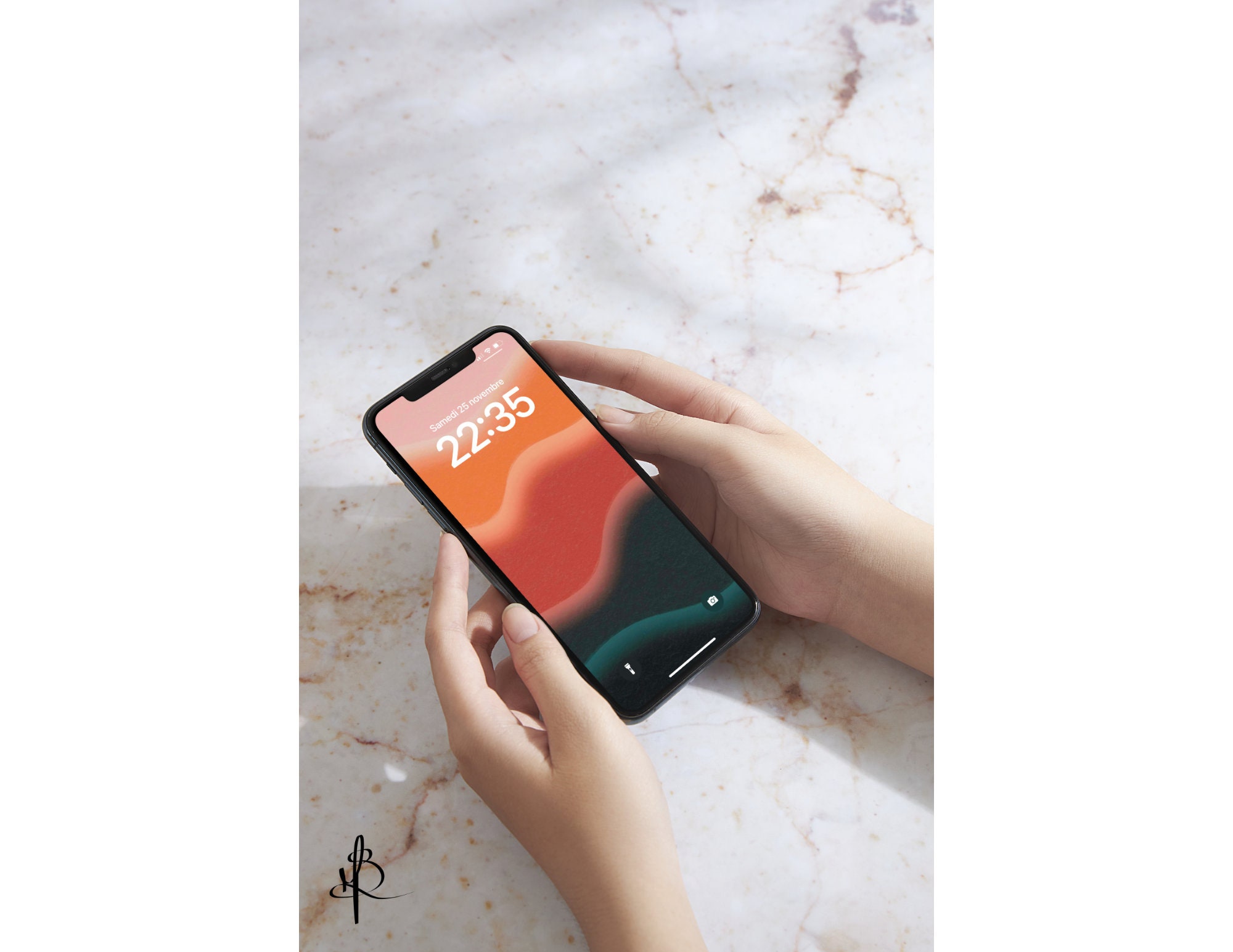 Dark Blue Gradient Wallpaper for iPhone Ios 16 Ios 17, Minimalist Waves ...