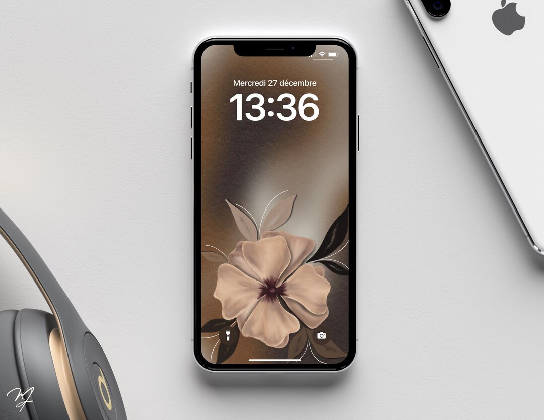 Botanical Digital Wallpaper Instant Download for iPhone Screensaver ...