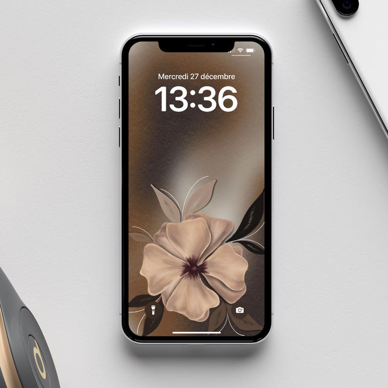 Wallpaper Floral Earthy - Etsy