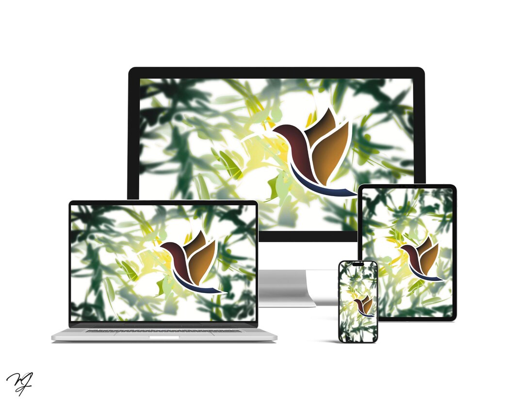 Colorful Hummingbird Digital Products for Ios 18 Theme Laptop Mac ...