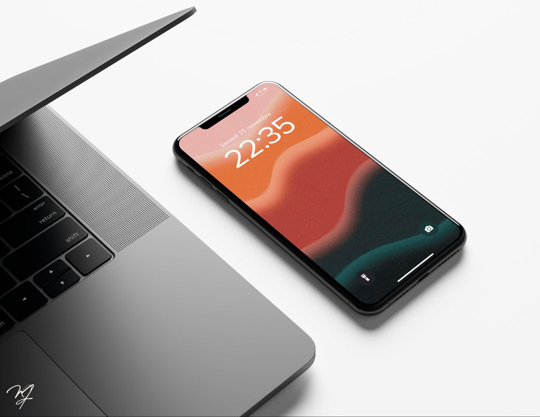 Dark Blue Gradient Wallpaper for iPhone Ios 16 Ios 17, Minimalist Waves ...