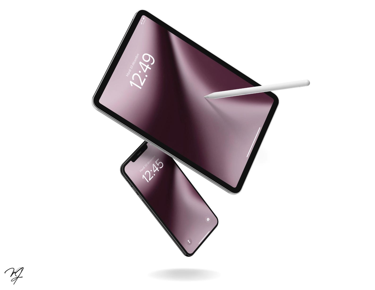 Purple Gradient Aura Backgrounds Ios 18 Theme, Set of 2 Aura Ios ...