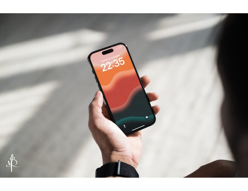 Dark Blue Gradient Wallpaper for iPhone Ios 16 Ios 17, Minimalist Waves ...