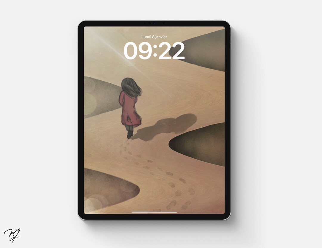 IPad Screensaver Art Outdoors, Walking Path Light iPad Downloadable Art ...