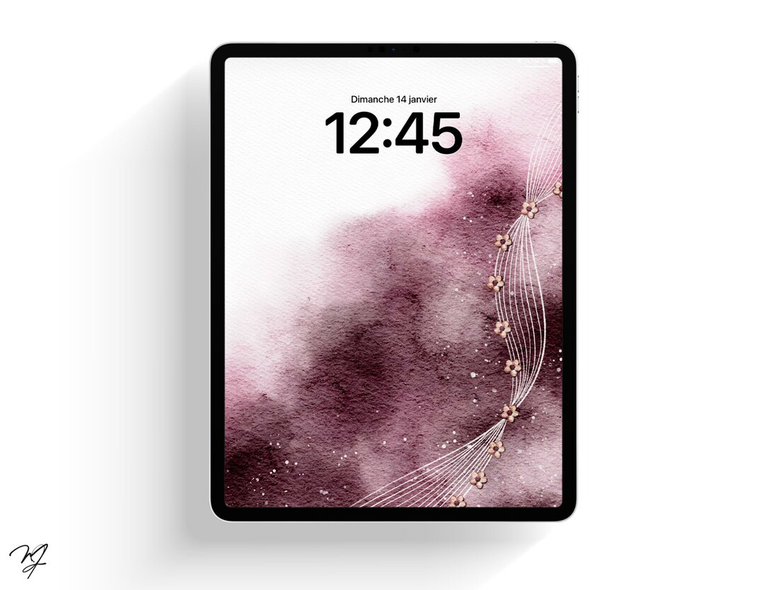 Watercolor Splashes of Paint Wallpaper iPad Ios, Purple iPad Theme for ...