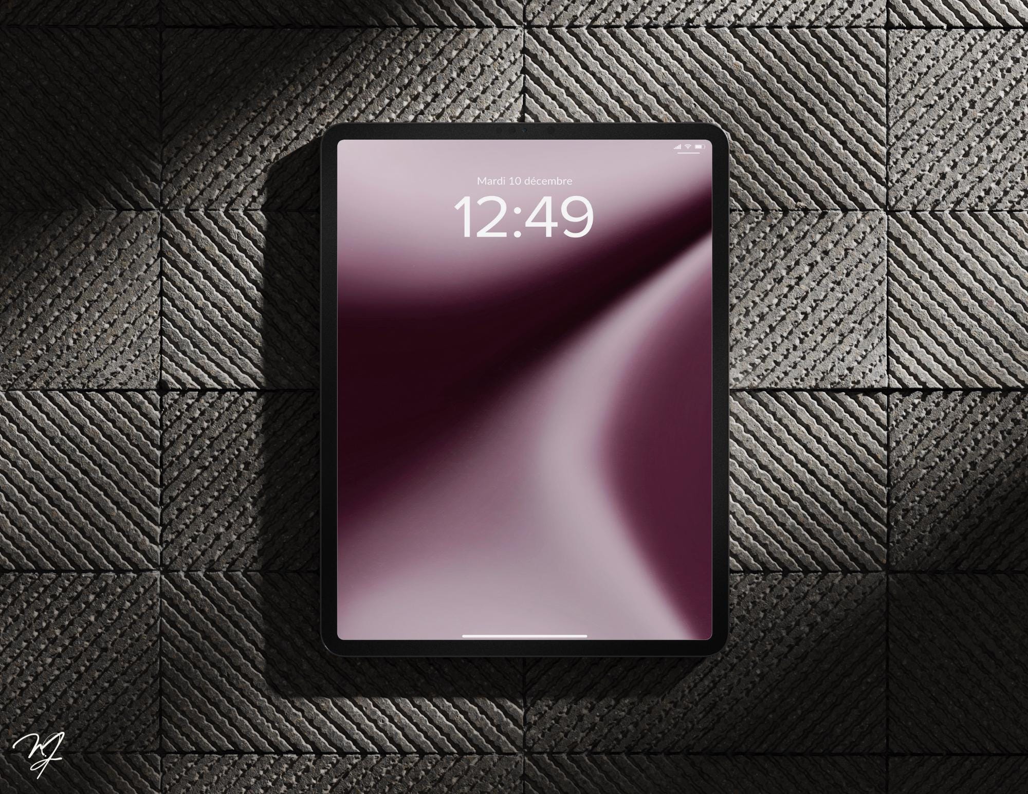 Purple Aura iPad Wallpaper Gradient Abstract Art Ios Wallpaper, iPad ...