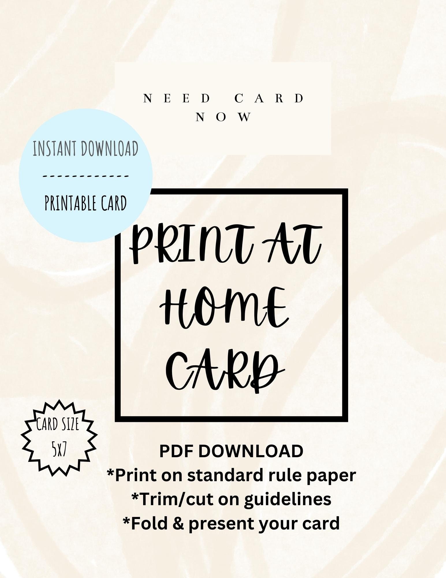Birthday Card, Let's Celebrate, Printable Card, Instant Download ...