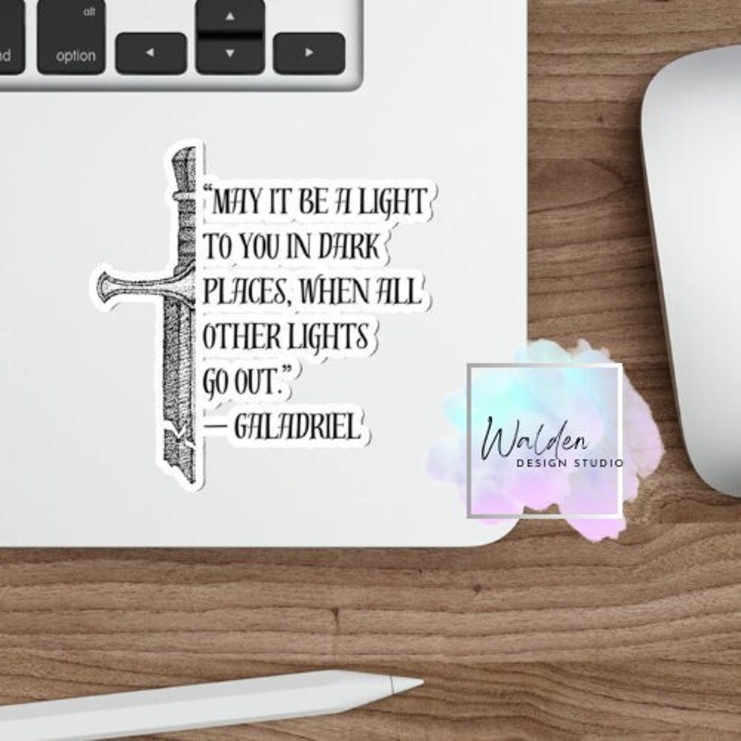 Lord of the Rings Galadriel Quotes Die-cut Stickers - Etsy