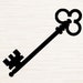 Skeleton Key Svg Dxf Eps Png Instant Digital Download | Clipart ...
