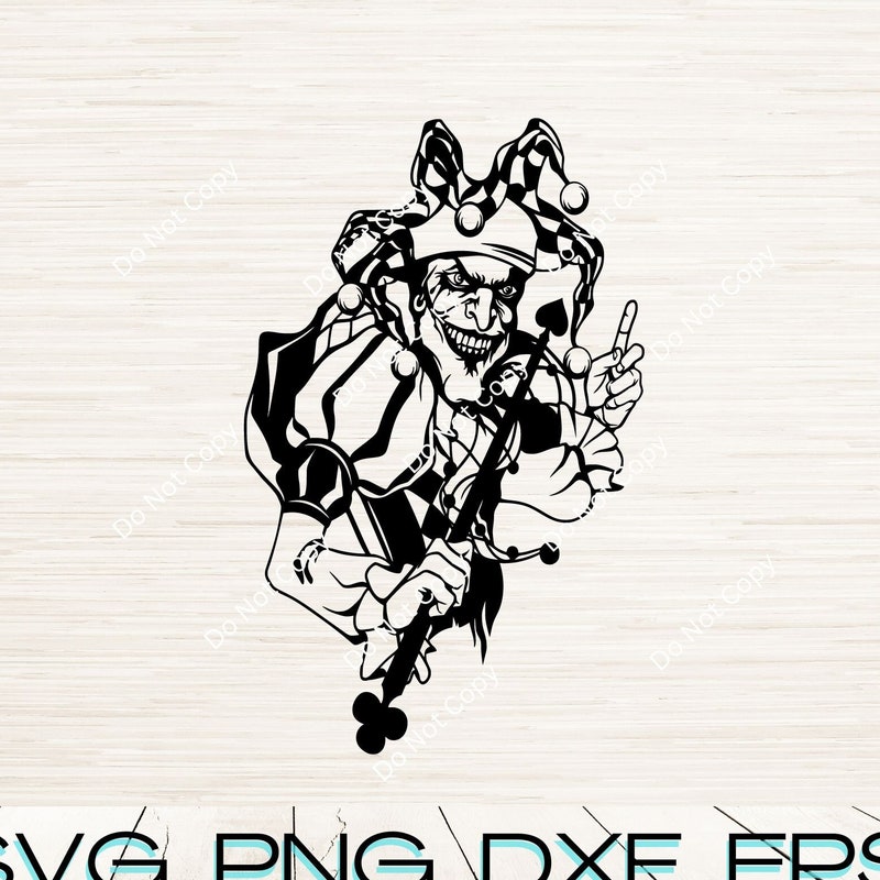 Joker Card Svg - Etsy