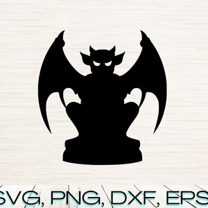 Gargoyle Halloween Art Svg Instant Digital Download | Png Dxf Vector ...