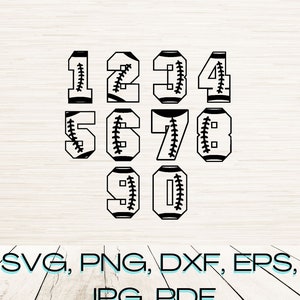 Football Numbers Art Svg Dxf Png Eps Instant Digital Download | Vector ...