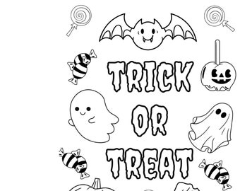 halloween safety coloring pages to print