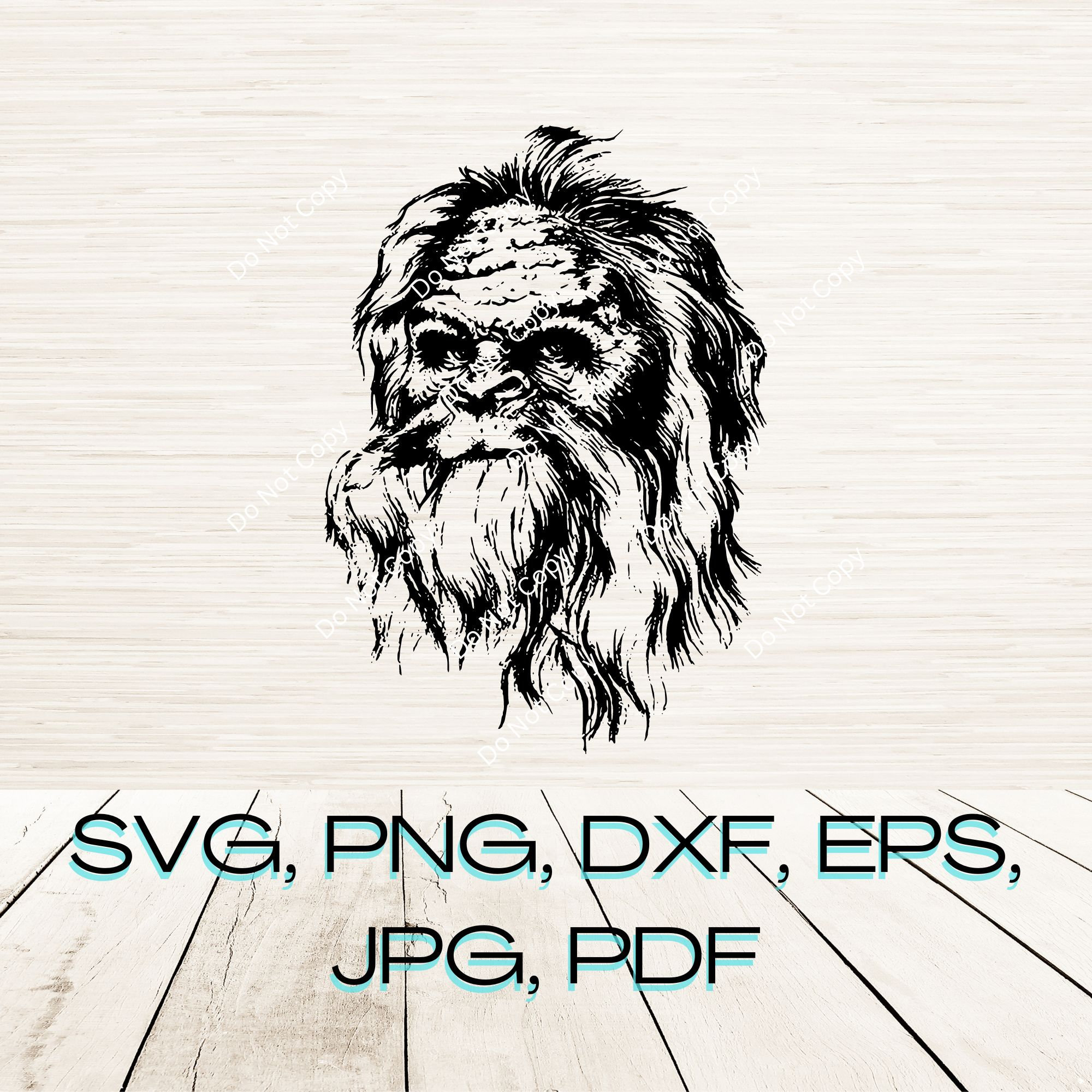 Bigfoot Photo Svg Dxf Eps Jpg Png Pdf Instant Digital Download - Etsy