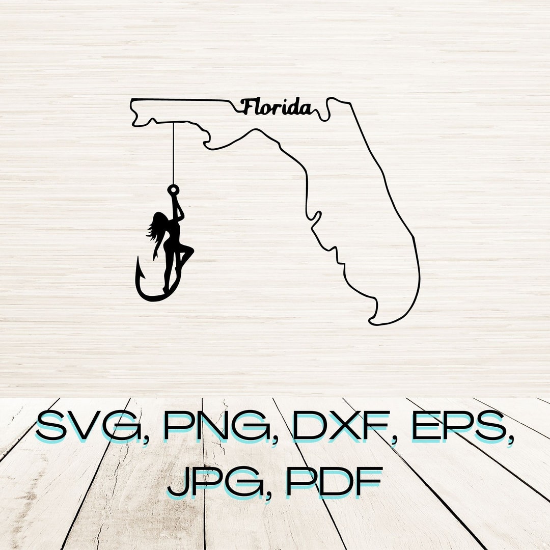 State of Florida Svg, Png, Dxf, Eps, Jpg, Pdf Instant Digital Download ...