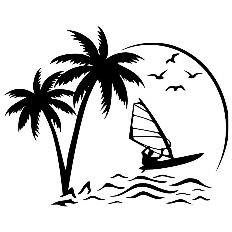 Beach Seaside Svg Png Dxf Eps Instant Digital Download - Etsy