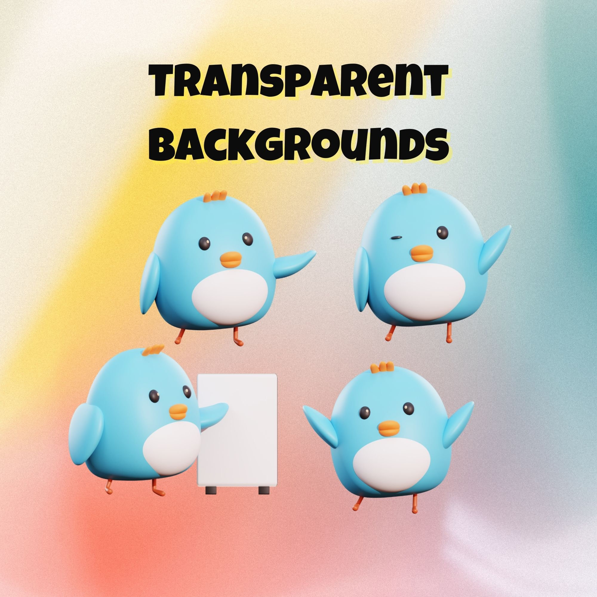 3D Bluebird Emotes | Twitch | Discord | Streaming | Youtube | Cute ...