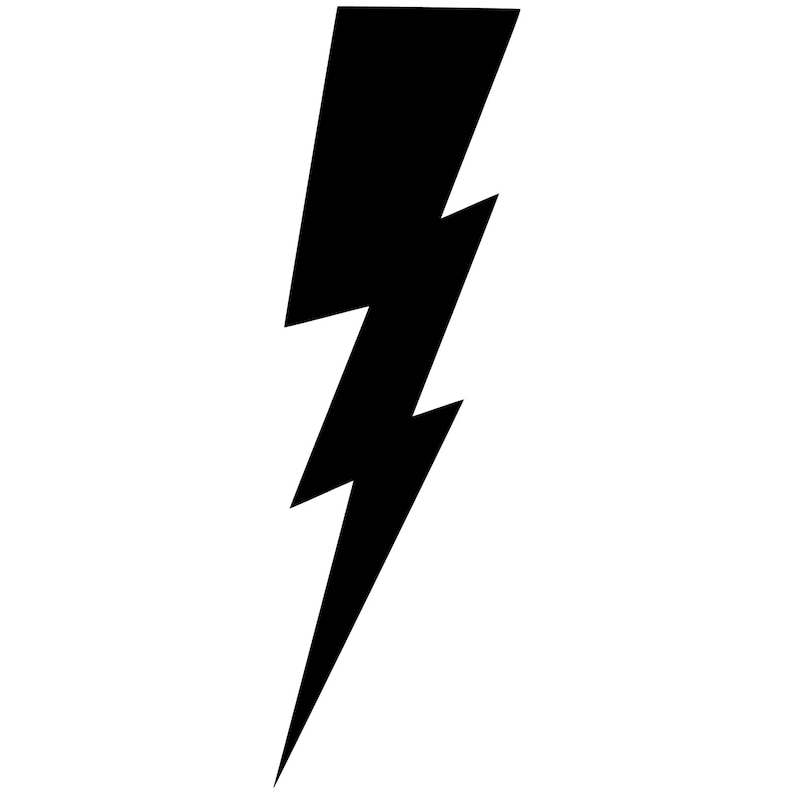 Lightning Bolt Svg Dxf Eps Png Instant Digital Download - Etsy Australia