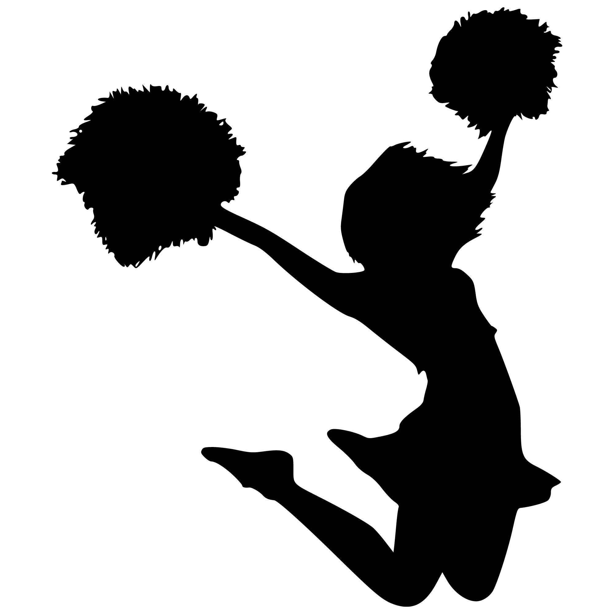 Cheerleader Pose Art Svg Dxf Png Instant Digital Download - Etsy