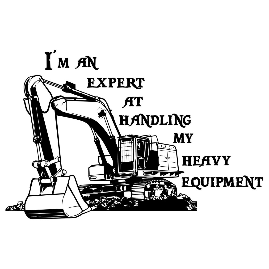 Excavator Svg Excavator Clipart Laser Engraving Cricut - Etsy