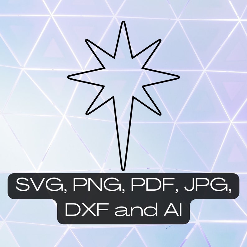 Star of Bethlehem Svg Dxf Instant Digital Download | Star of David ...