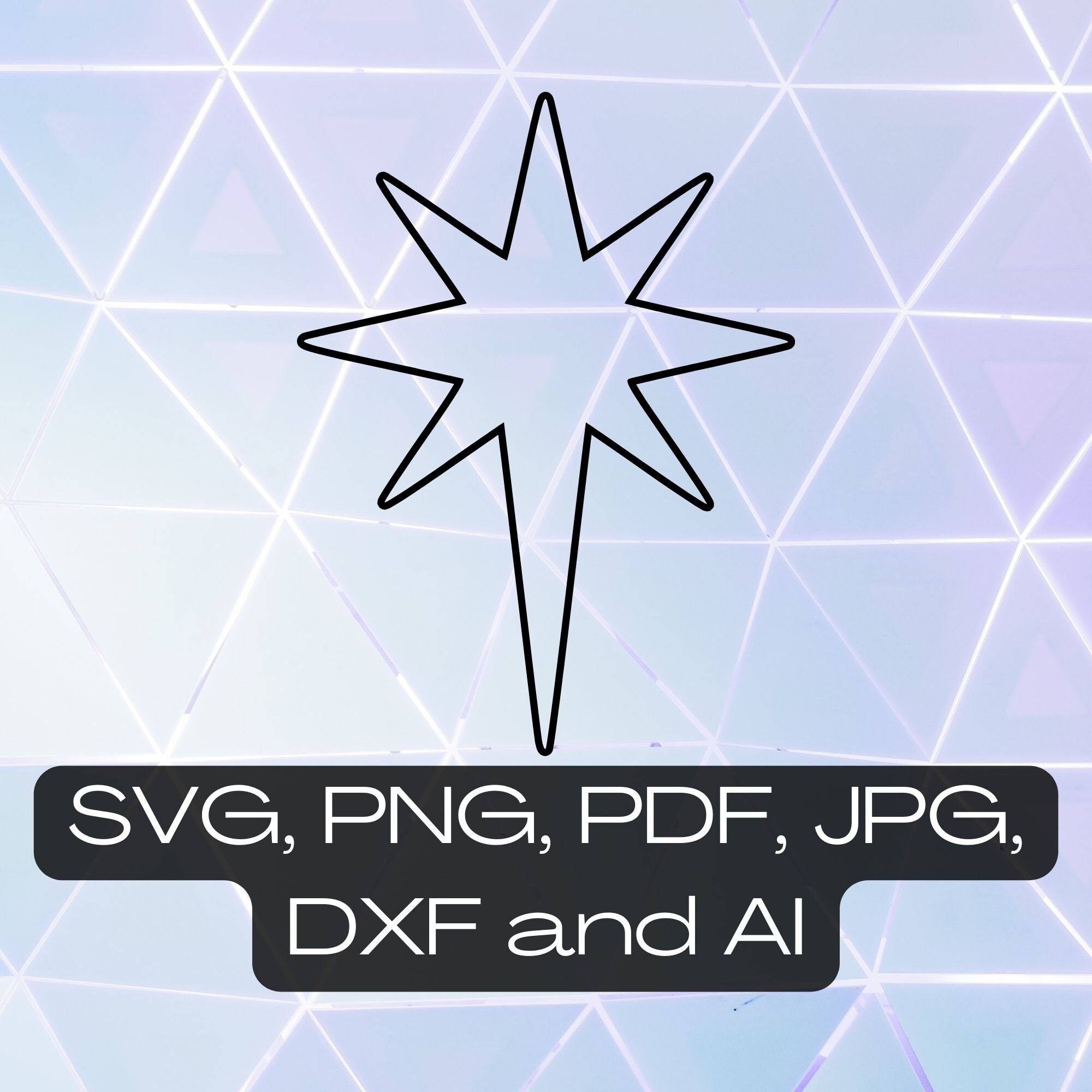 Star of Bethlehem Svg Dxf Instant Digital Download Star of David ...