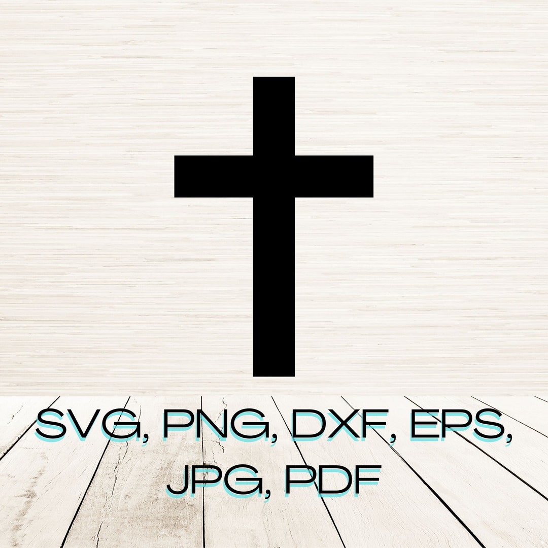 Religious Cross Art Svg Dxf Png Eps Instant Digital Download | Outline ...