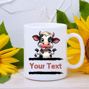 Split Monogram Cute Dairy Cow PNG JPG Instant Digital Download, Name ...