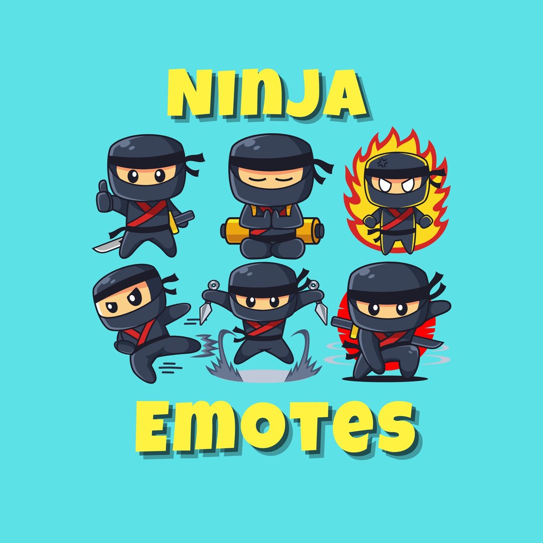 Action Ninja Emotes | Twitch | Discord | Streaming | Youtube | Cute ...