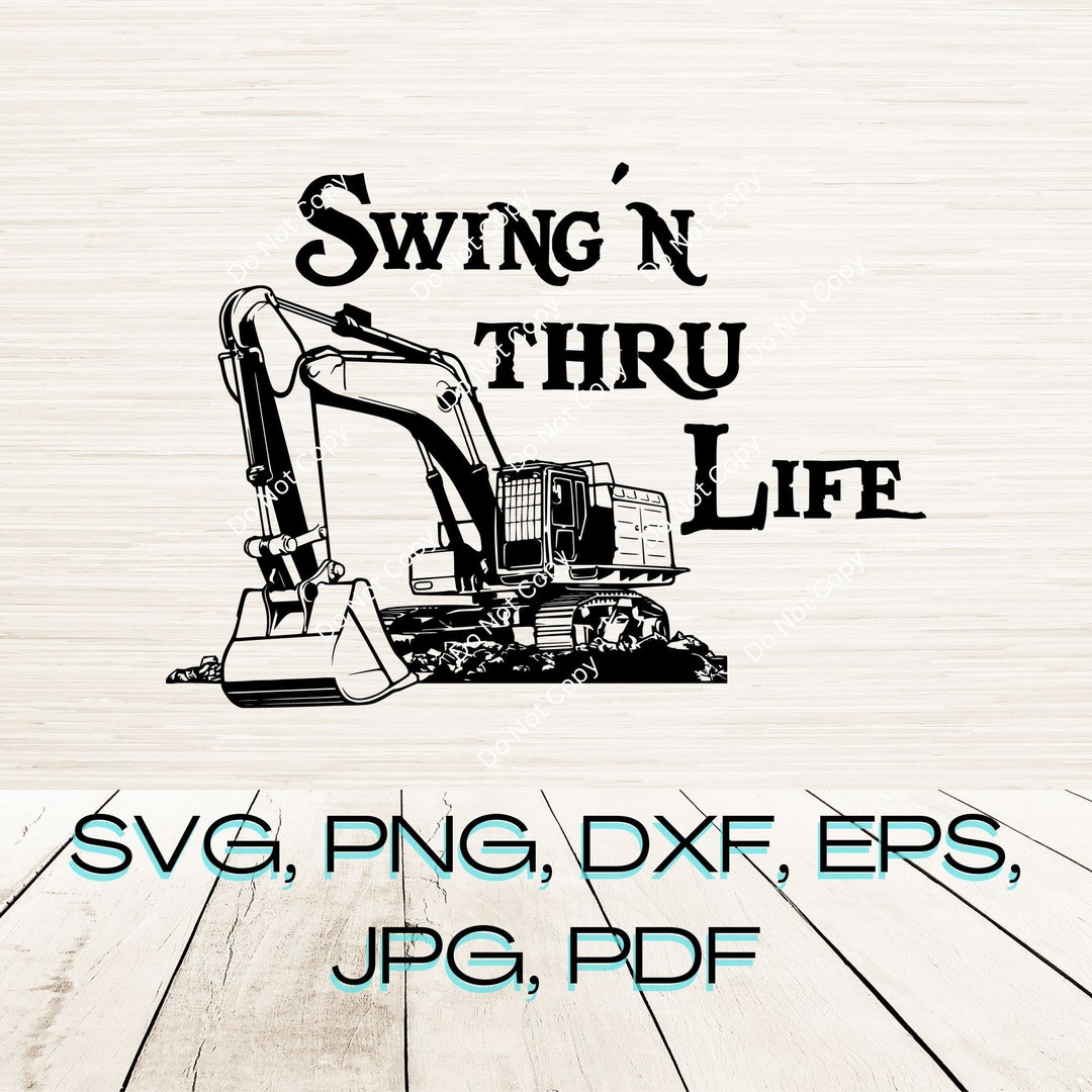 Bagger SVG Bagger Clipart Bagger PNG Bagger Cut Datei Bau-Svg Schwere ...