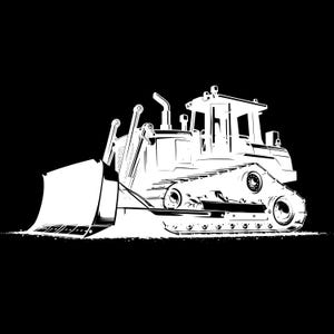 Bulldozer Svg Dxf Png Pdf Jpg Instant Digital Download, Construction ...