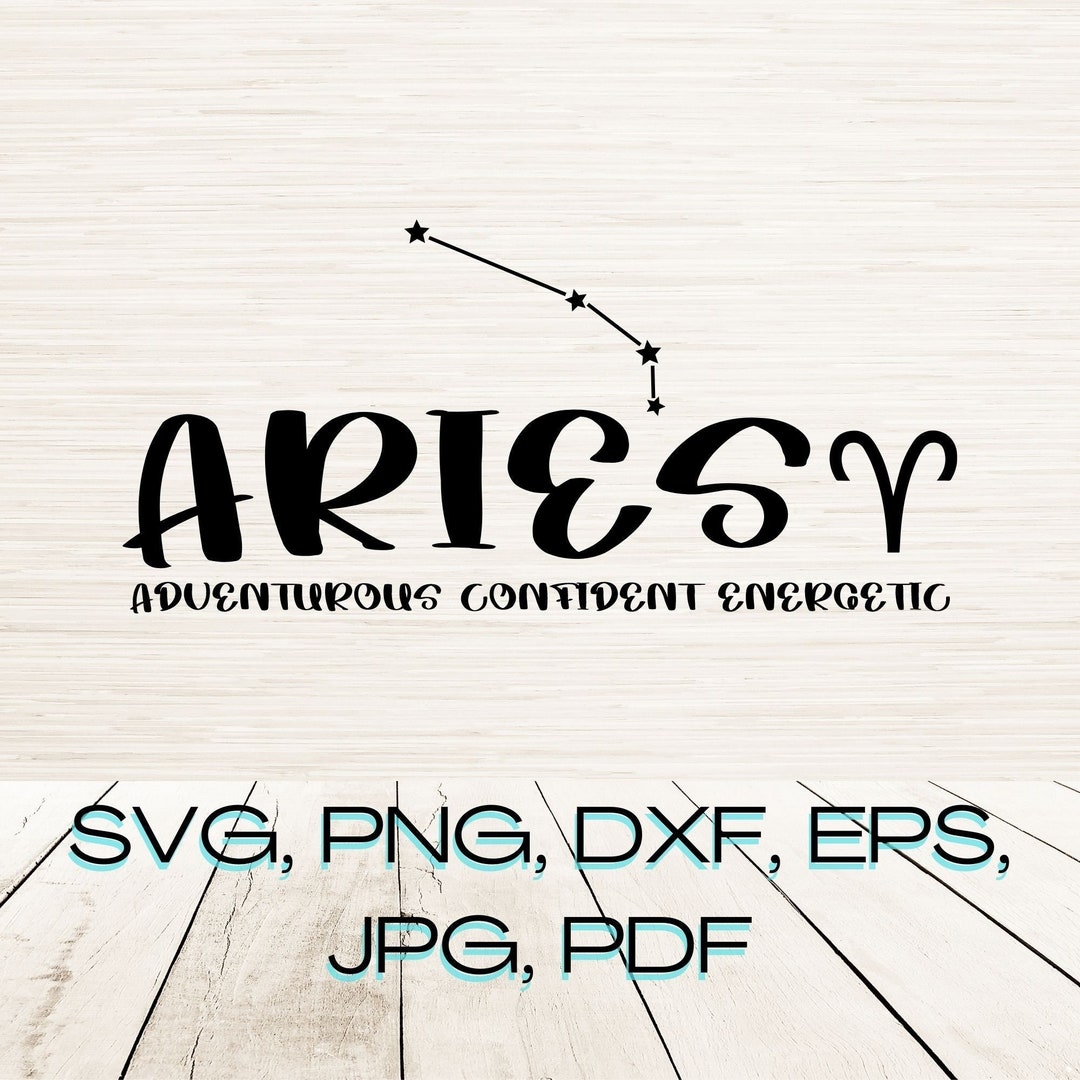 Aries Zodiac Svg Clipart Instant Digital Download | Eps Dxf Png Outline ...