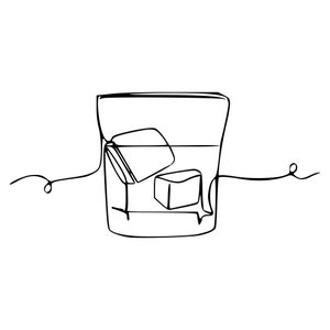 Minimalist Whiskey Line Art Svg Dxf Png Eps Pdf Jpg Instant Digital ...